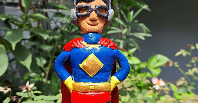 Nerdy Superman - Resin clay